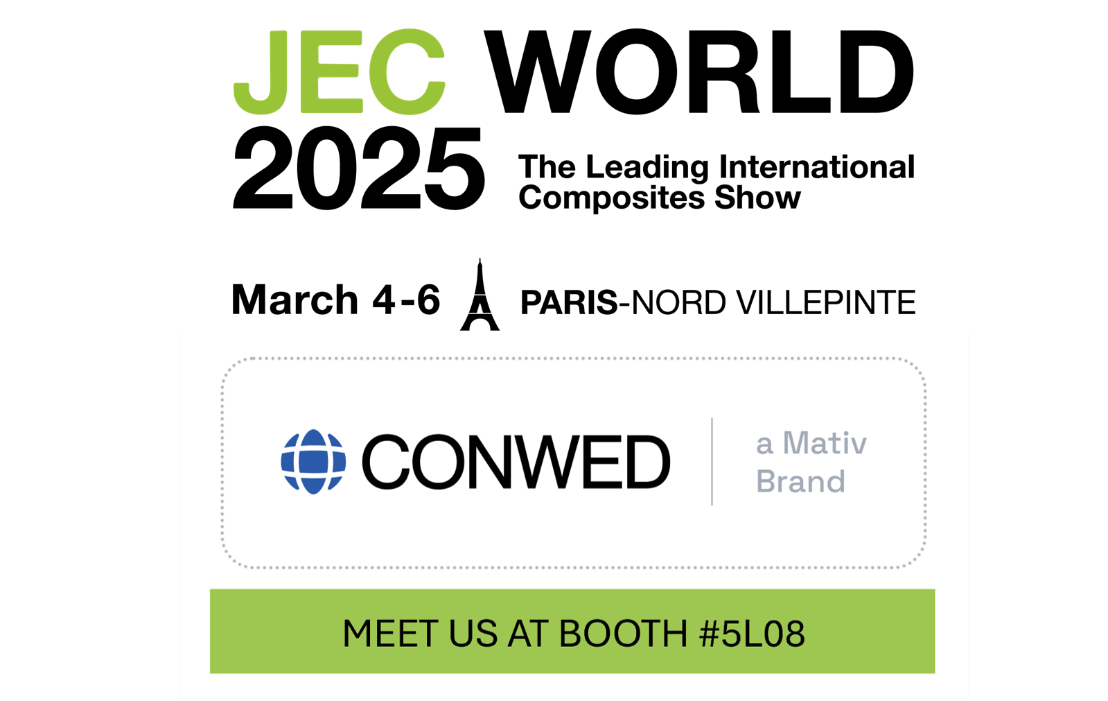 Meet Conwed at JEC World 2025